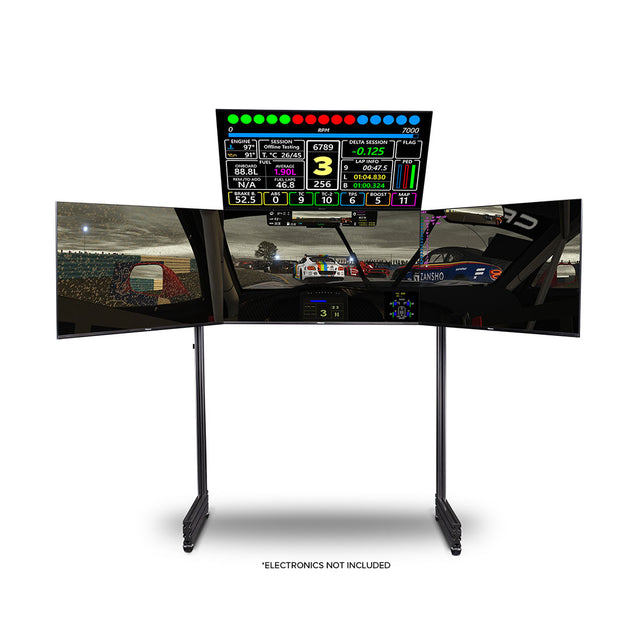 Next Level Racing Elite Freestanding Quad Monitor Stand Carbon Grey ...